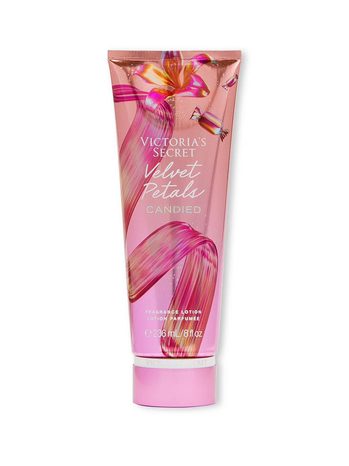 Лосьон для тела Victoria's Secret Velvet Petals Candied Fragrance Lotion 26692115, для всех типов кожи, 236мл