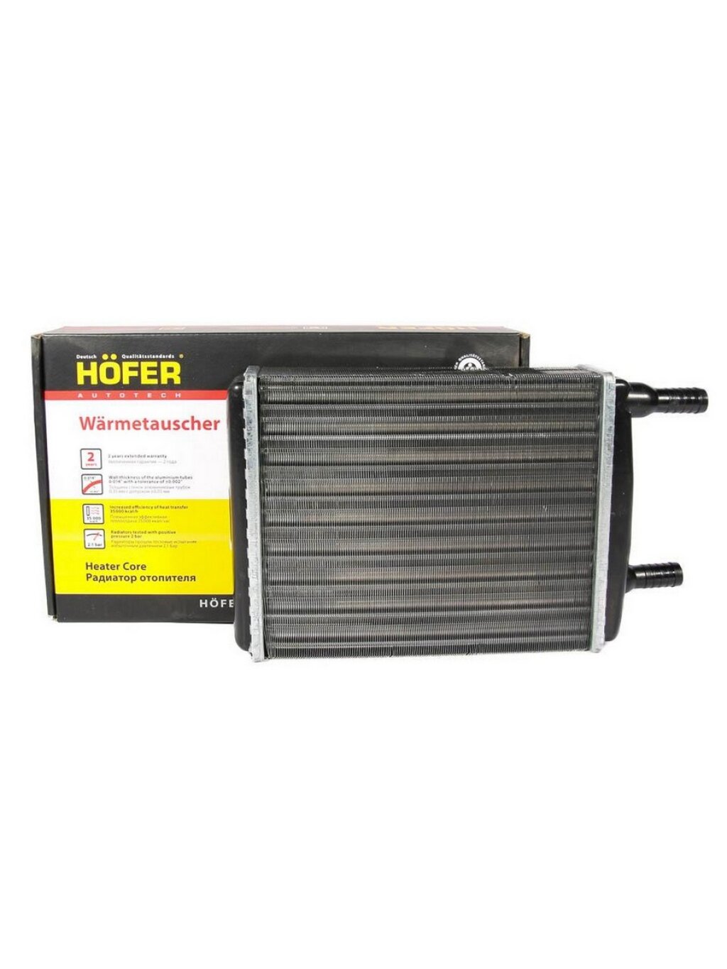 Радиатор отопителя для а/м ГАЗель D 16 (алюм.) "HOFER"