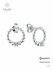 Серьги пусеты TALANT, серебро, 925 проба, фианит, , серебристый
