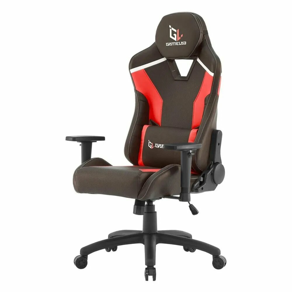 Игровое кресло GameLab Blast Ember Red GL-830, экокожа, с подголовником, с подлокотниками
