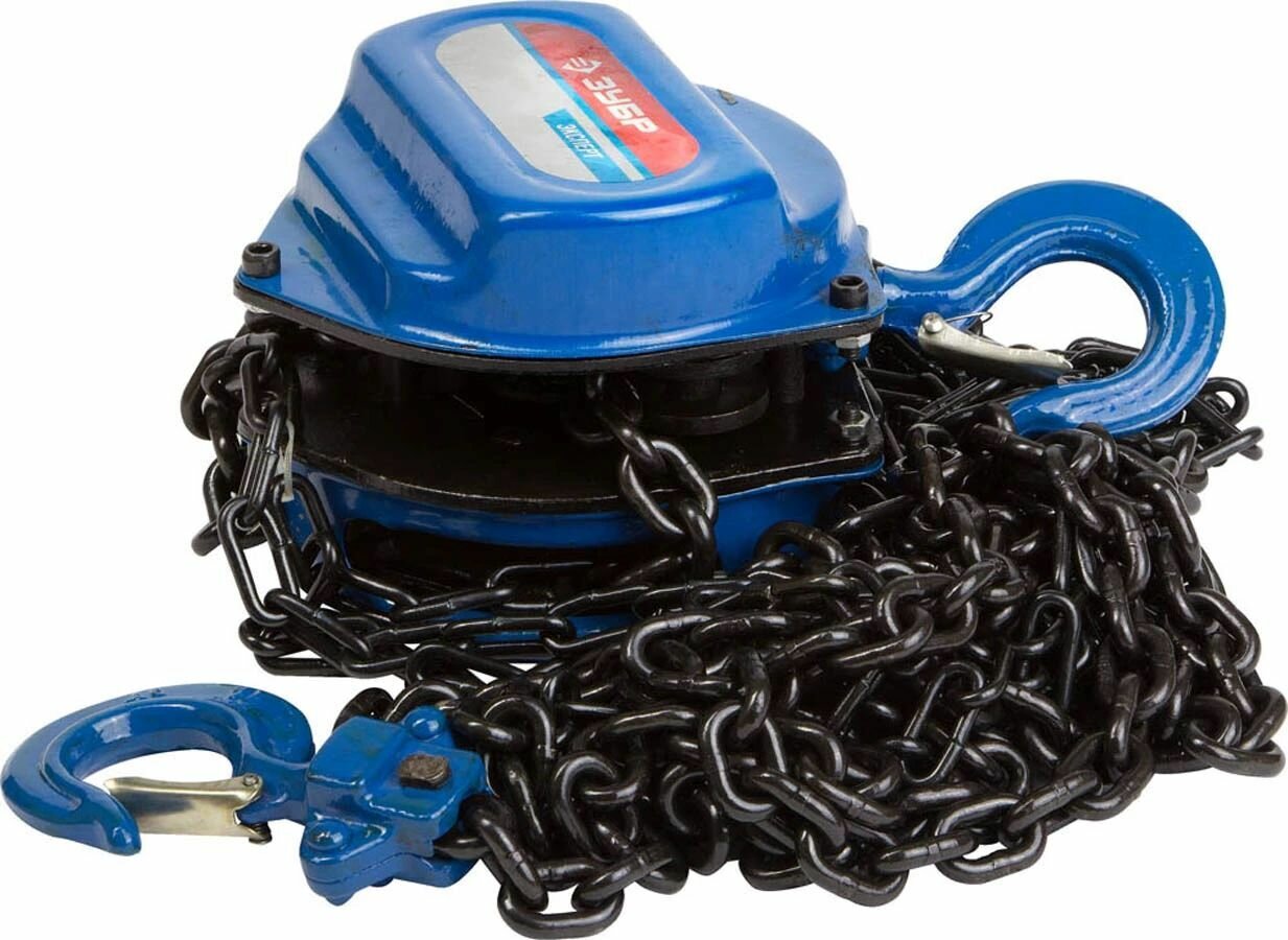 Таль цепная шестеренная 5 т 3 м Зубр эксперт 43081-5