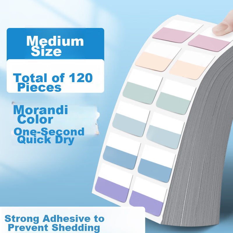 Licao Label Stickers Index Tabs Bookmark Stickers, Writable Index Tabs, Sticky Notes, Reusable Classification Page Markers, Student Markers, Transparent Plastic Paper