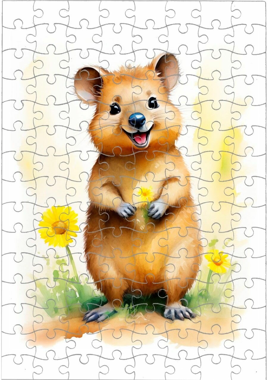 Пазл GOODbrelok А4 Квокка, Quokka