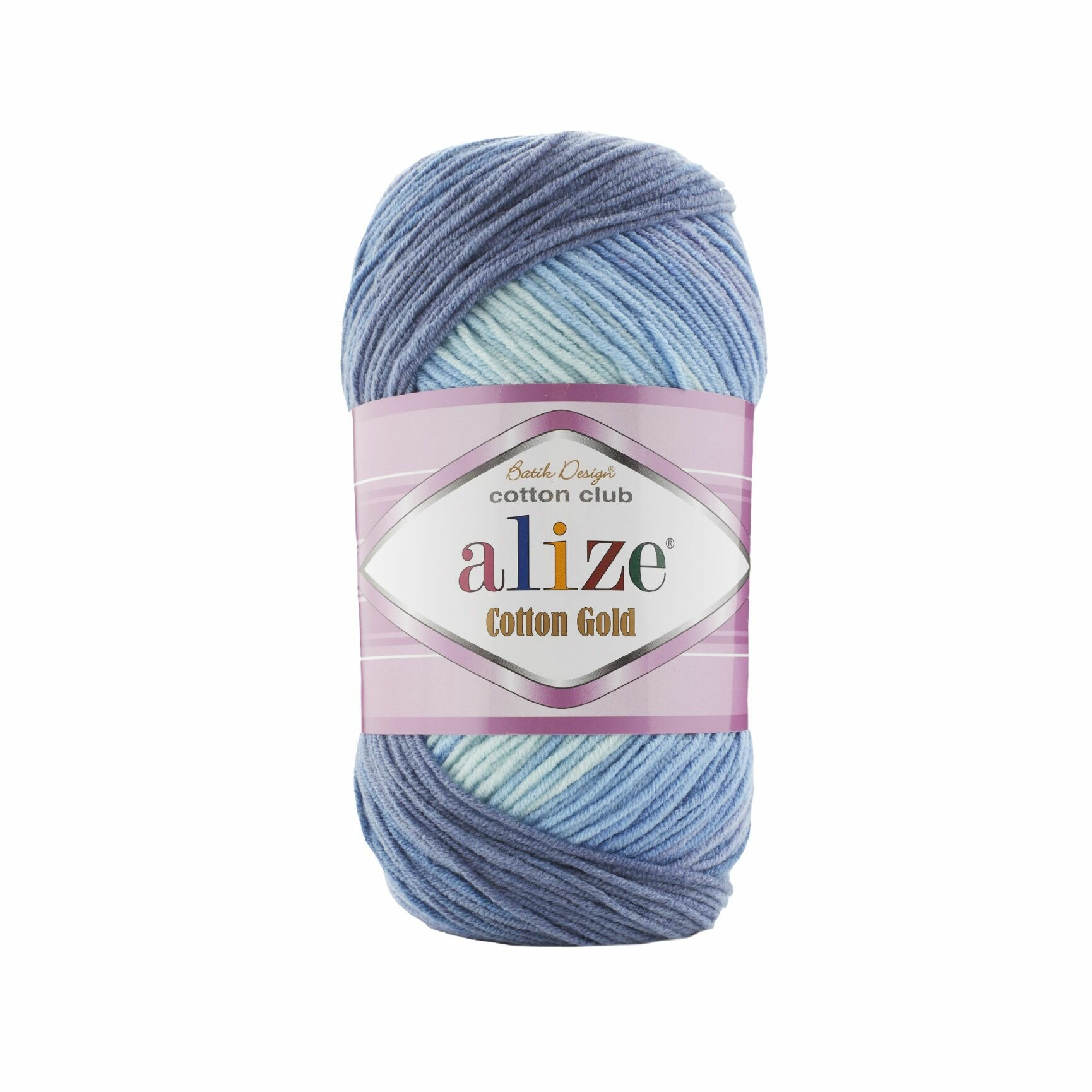 Пряжа Alize Cotton Gold Batik цвет 3299 (100г/330м, упаковка 5 мотков)