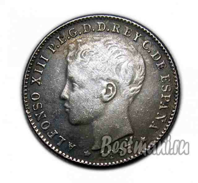 ALFONSO XIII 20 Centavos 1895 года Испанский королевский монетный двор сувенирная копия монеты, нумизматика, деньги для коллекции