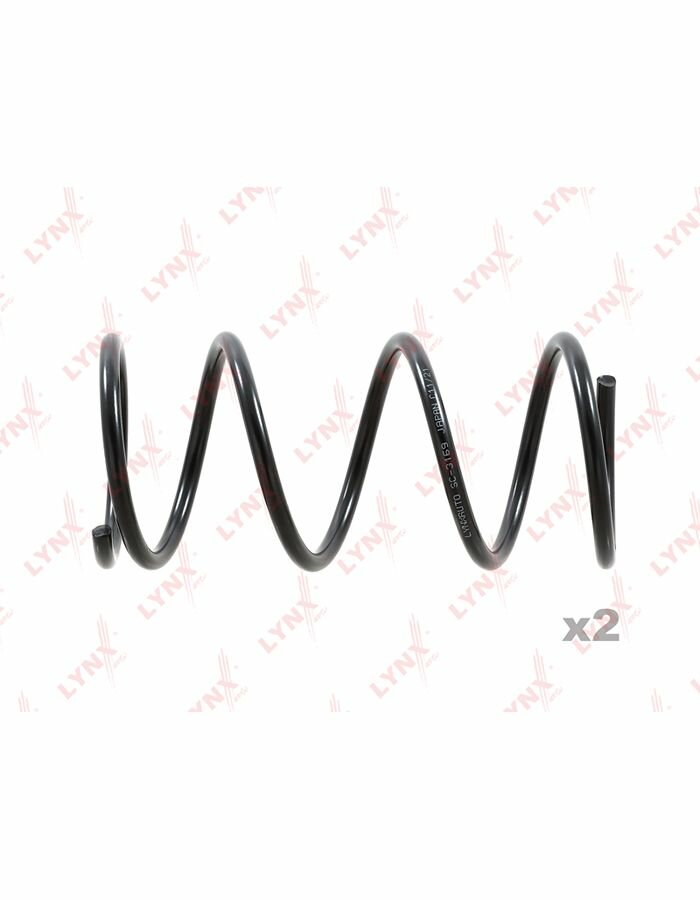 Пружины подвески передние (усиленные) Toyota Corolla(E10-11) 97> / Sprinter Carib(E11) 96-02 LYNXauto SC3169 2 штуки