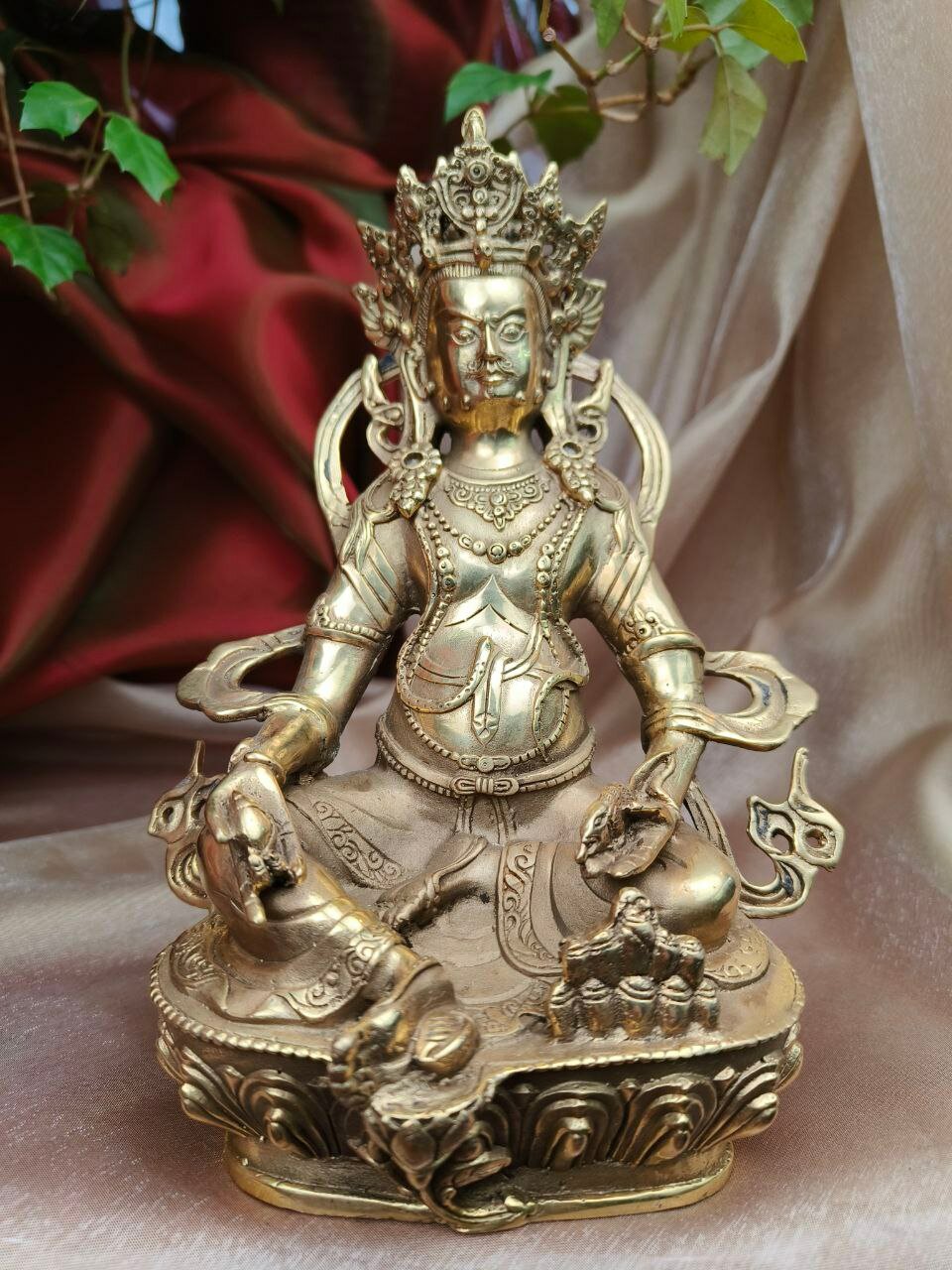 Статуэтка Кувера, Бронза, Китай, (16/12/22,5 см.)