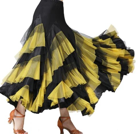 Женский танцевальный костюм Xsyyfast, юбка для бальных танцев, полиэстер 5