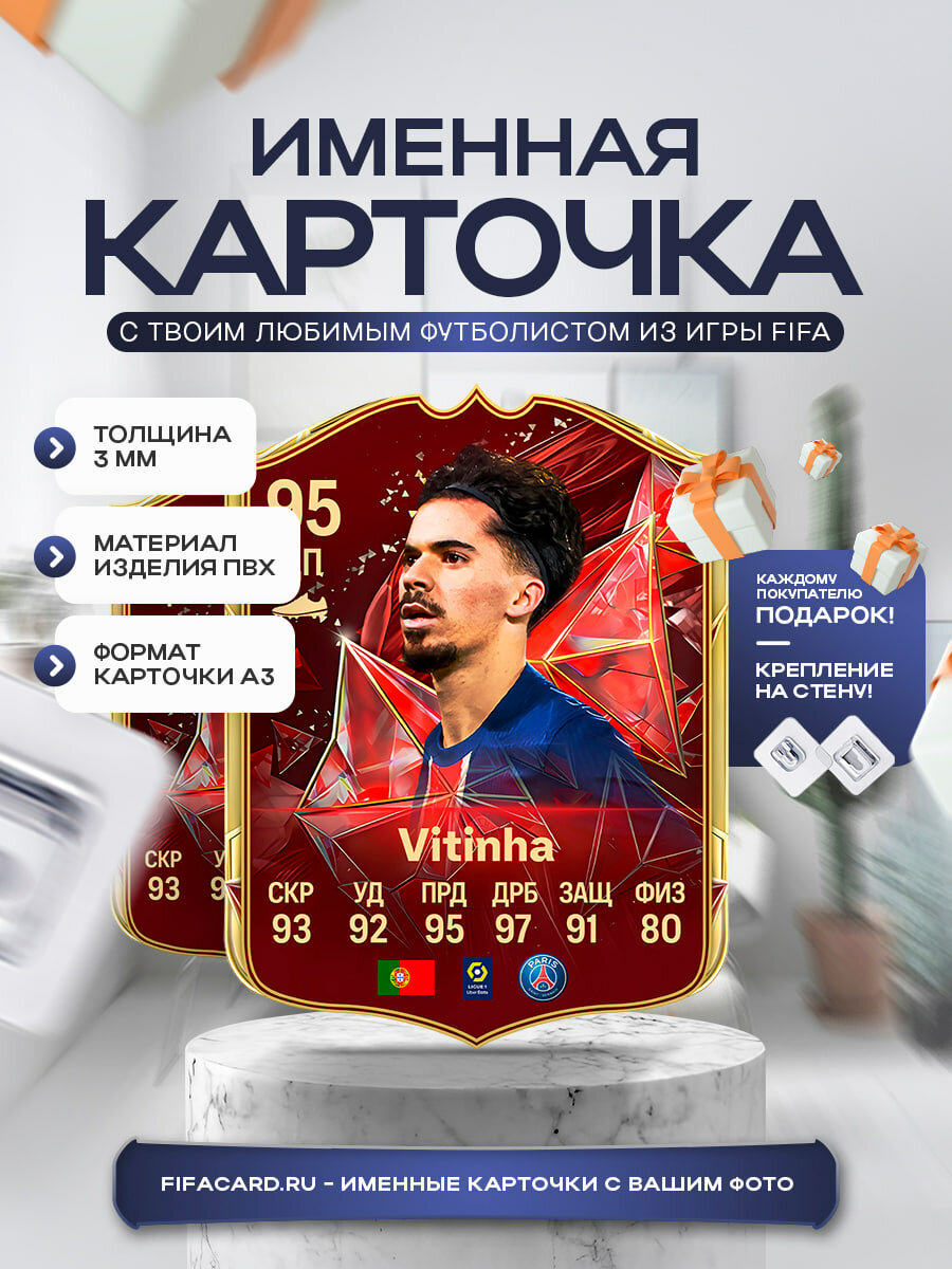 Карточка фифа с футболистом Vitinha 95 A3