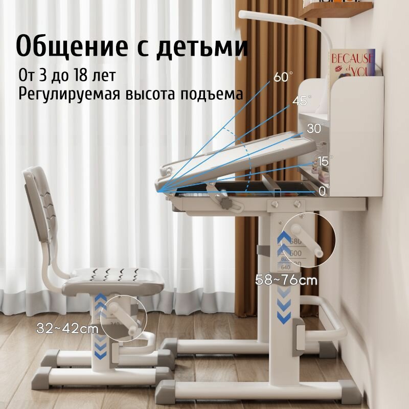 Комплект парта + стул — фото 1