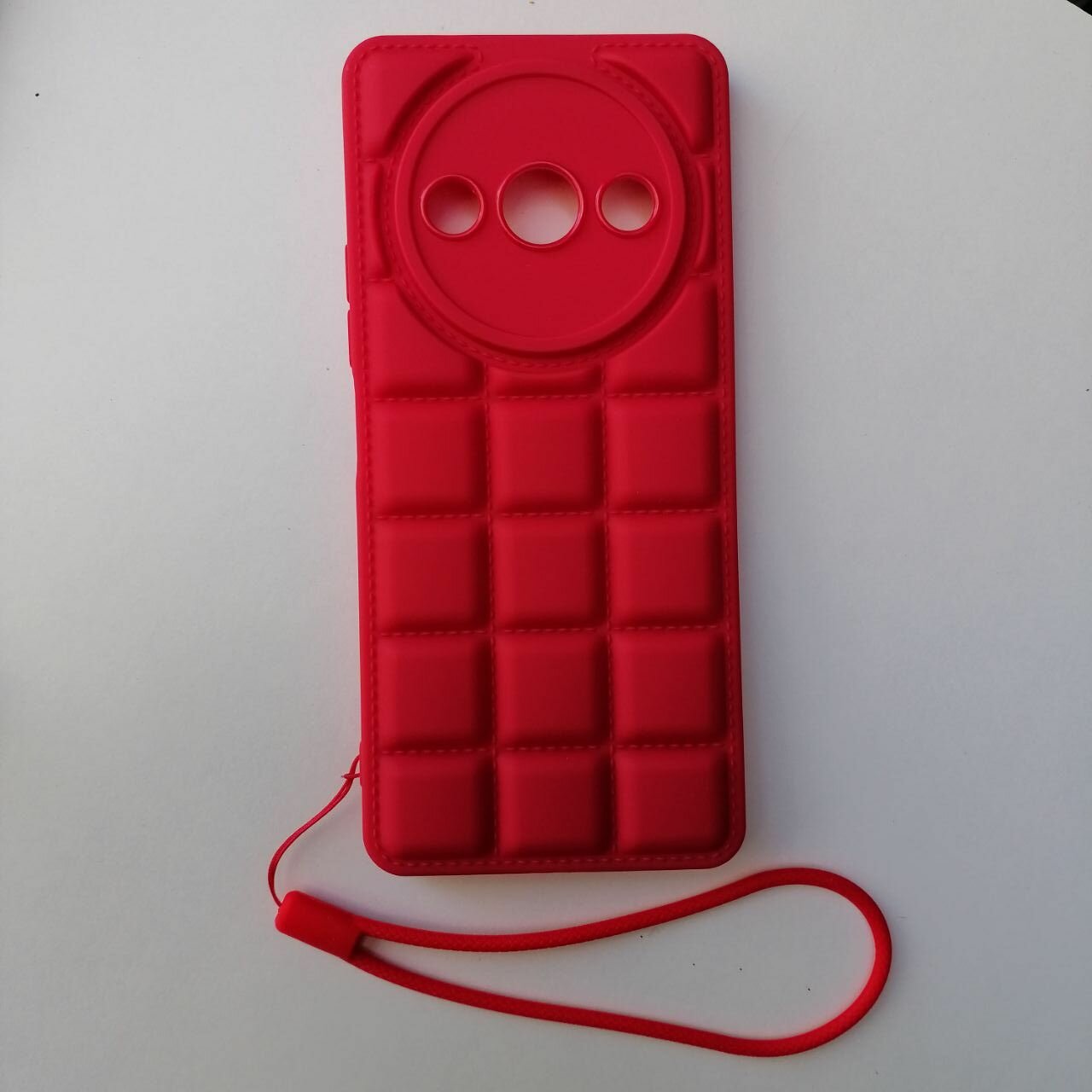 Чехол силиконовый для смартфона Xiaomi Redmi A3 - "Кубики"