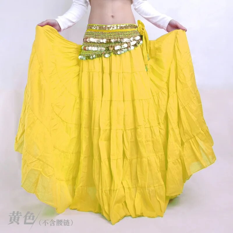 Юбка IDEASKY для танца живота Светло-желтый, Yellow