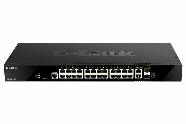 Коммутатор D-Link DGS-1520-28/A1A, стекируемый, 24 порта, 10GbE