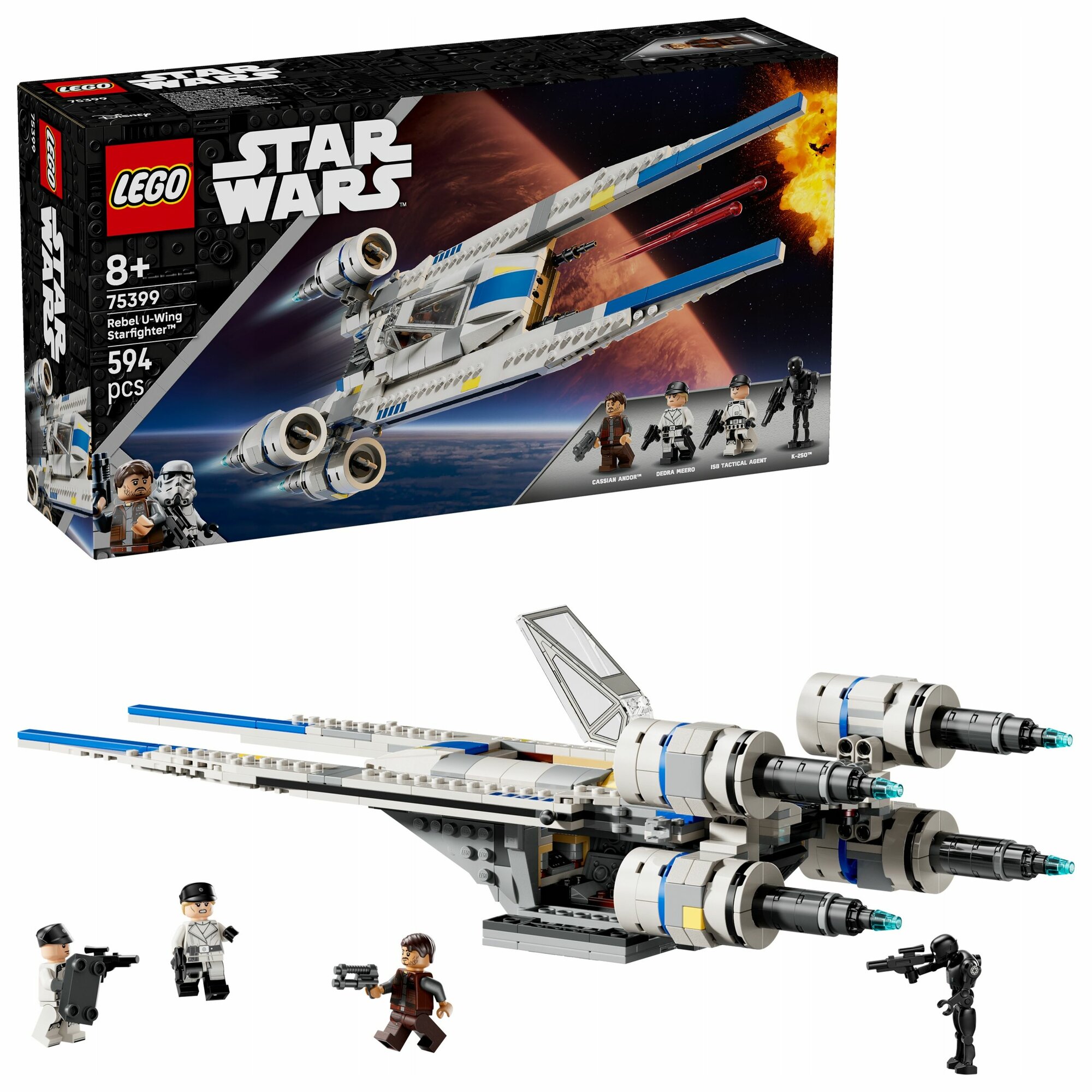 Конструктор LEGO Star Wars - Истребитель повстанцев U-Wing - Лего Звездные войны 75399
