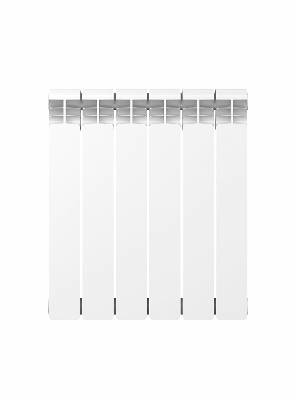 Радиатор Rifar Alum 500 6 секций боковое подключение цвет белый