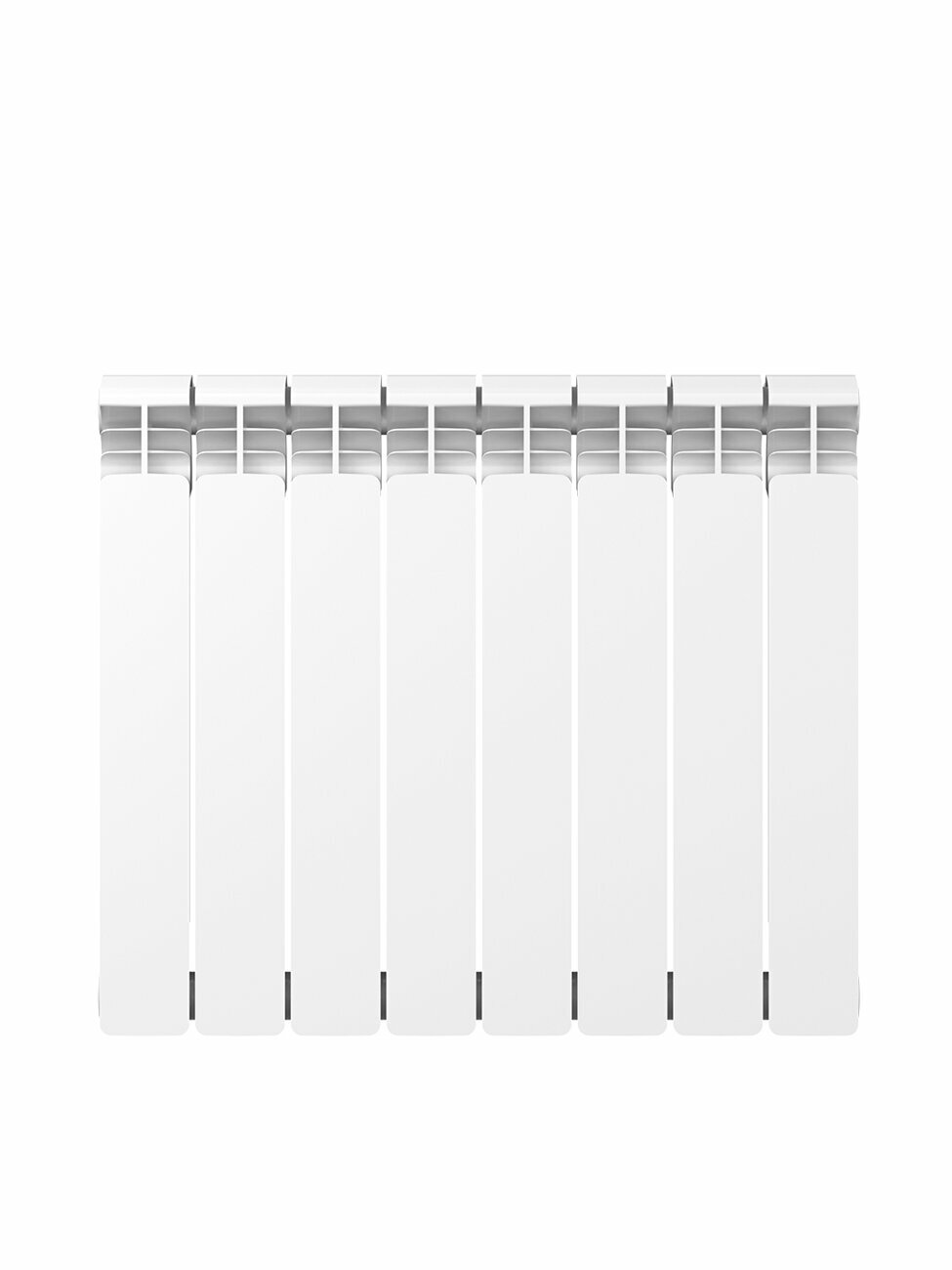 Радиатор Rifar Alum 500 8 секций боковое подключение цвет белый