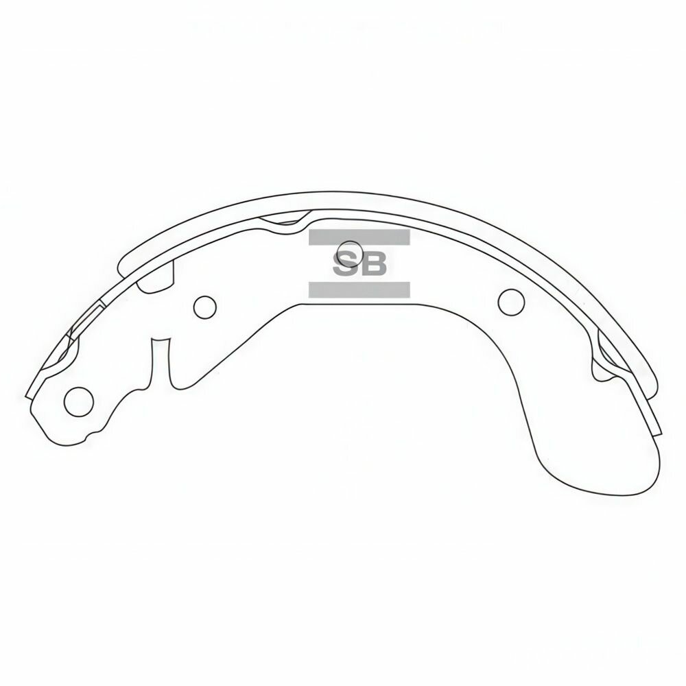 Колодки тормозные барабанные задние для Шевроле Авео, Калос 2002- арт SA129 Sangsin Brake
