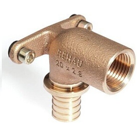 Угольник настенный (водорозетка) Rehau В, 20, 1/2", бронза (RX+), длинный