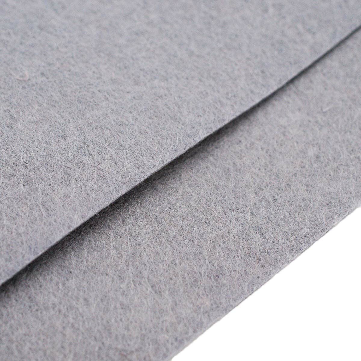 26969 Фетр жёсткий 1,0мм, 20*30 см, 100 % п/э, уп/2шт, серый