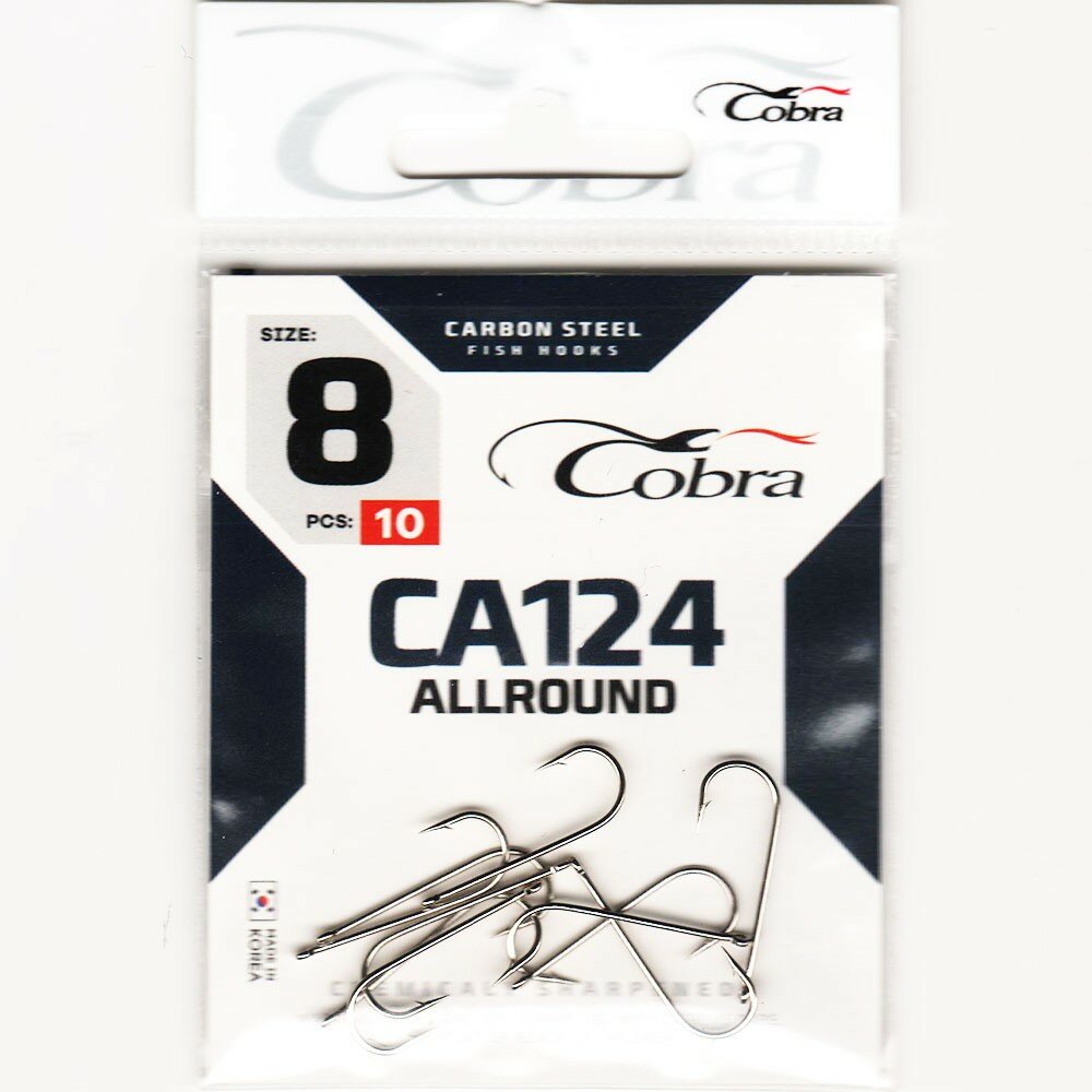 Крючки Cobra Allround ROUND CA124 #008 (уп. 10 шт.)