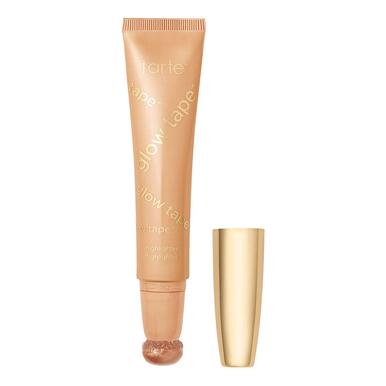 Tarte Glow Tape "Golden Glow" Highlighter - Жидкий хайлайтер с алмазной пудрой для сияния "Golden Glow"