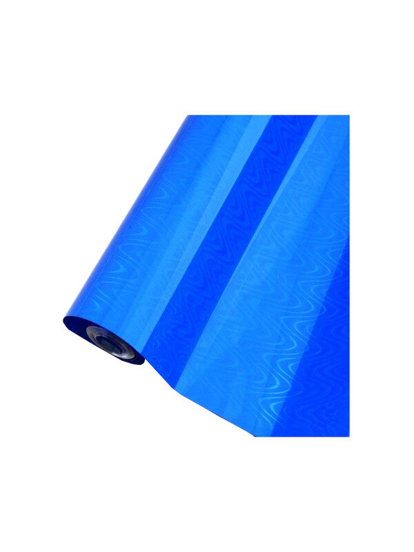 Пленка голографическая ПП 40мкм, 70см, 200г, синяя (7,90 м)