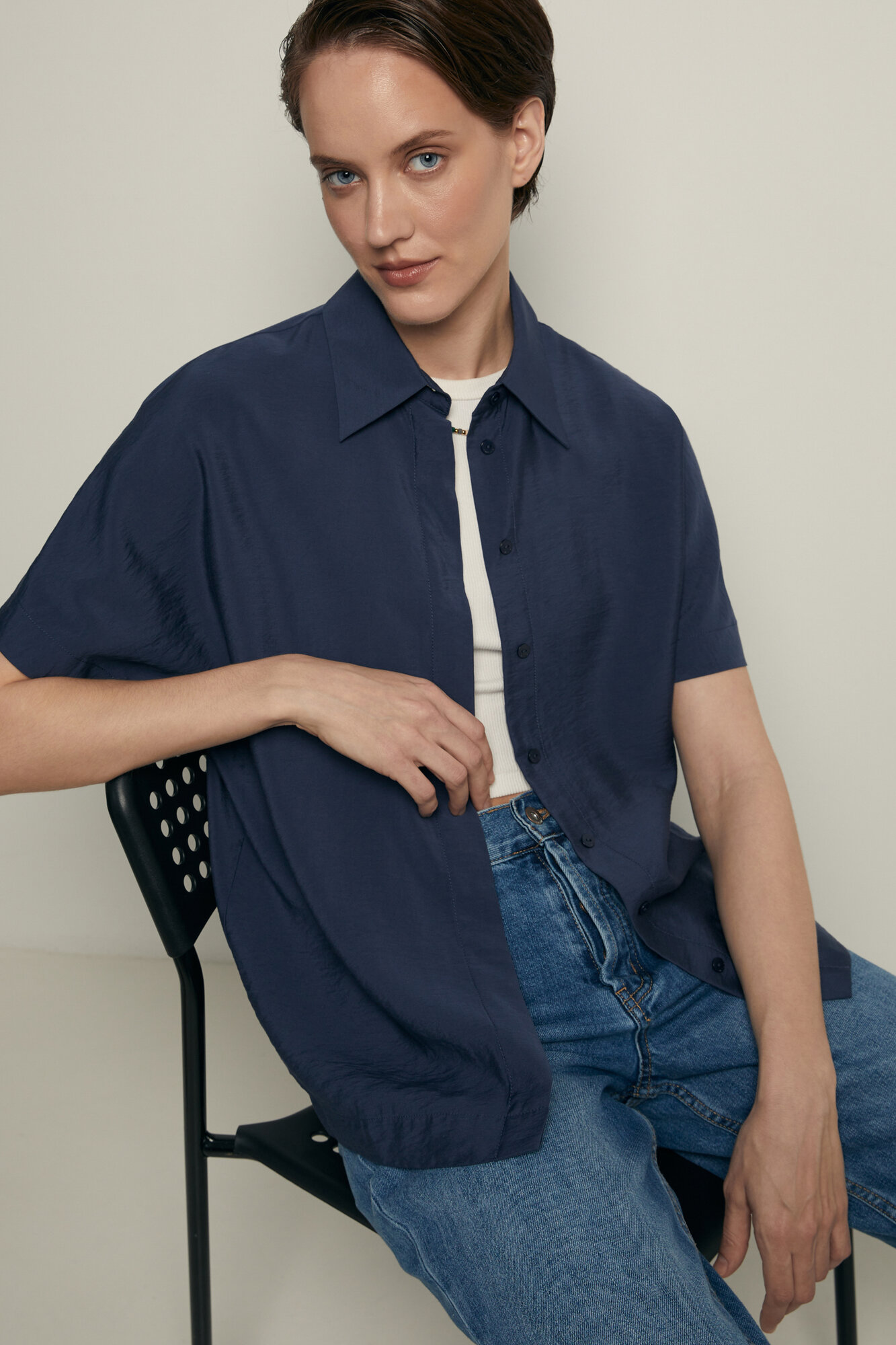 Блуза с коротким рукавом