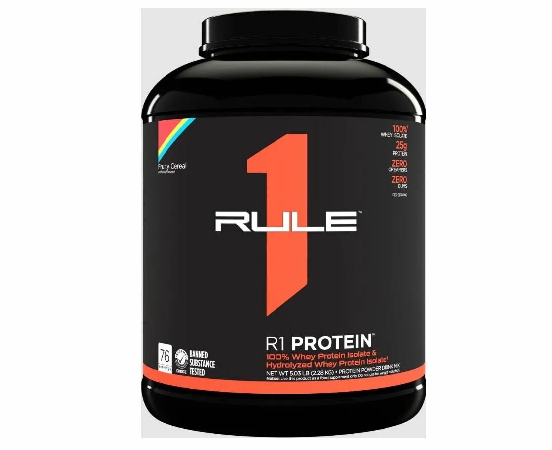 Rule One R1 PROTEIN Isolate, Изолят, 2.2 кг (Фруктовые хлопья)