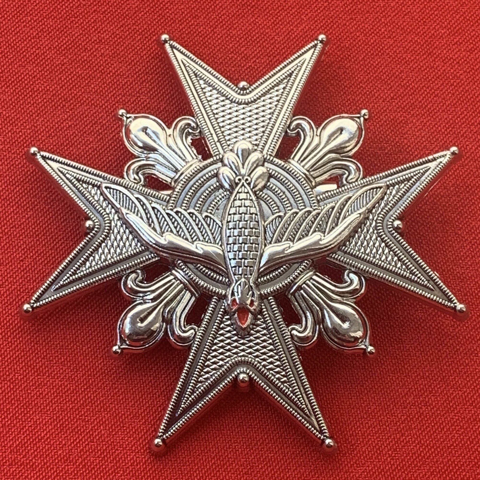 Звезда ордена Святого Духа, муляж иностранной награды. Размер 62х62 мм.