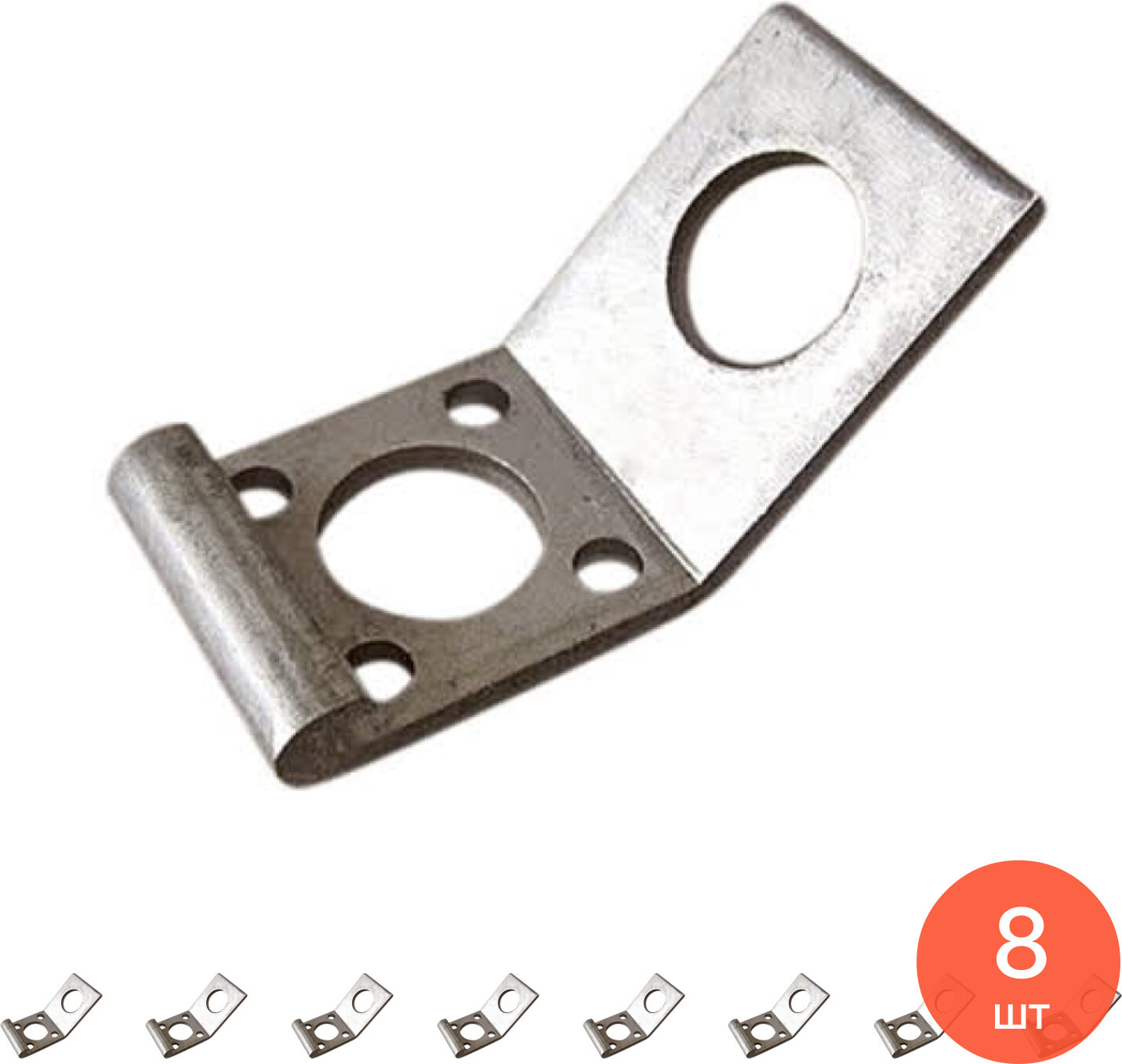 Кронштейн крепежный TDM Electric / ТДМ Электрик КАБ-200 (CAВ 25, CA 16) анкерный, из коррозионностойкого алюминиевого сплава, диаметр болтов 16мм, 2Н / крепеж (комплект из 8 шт)