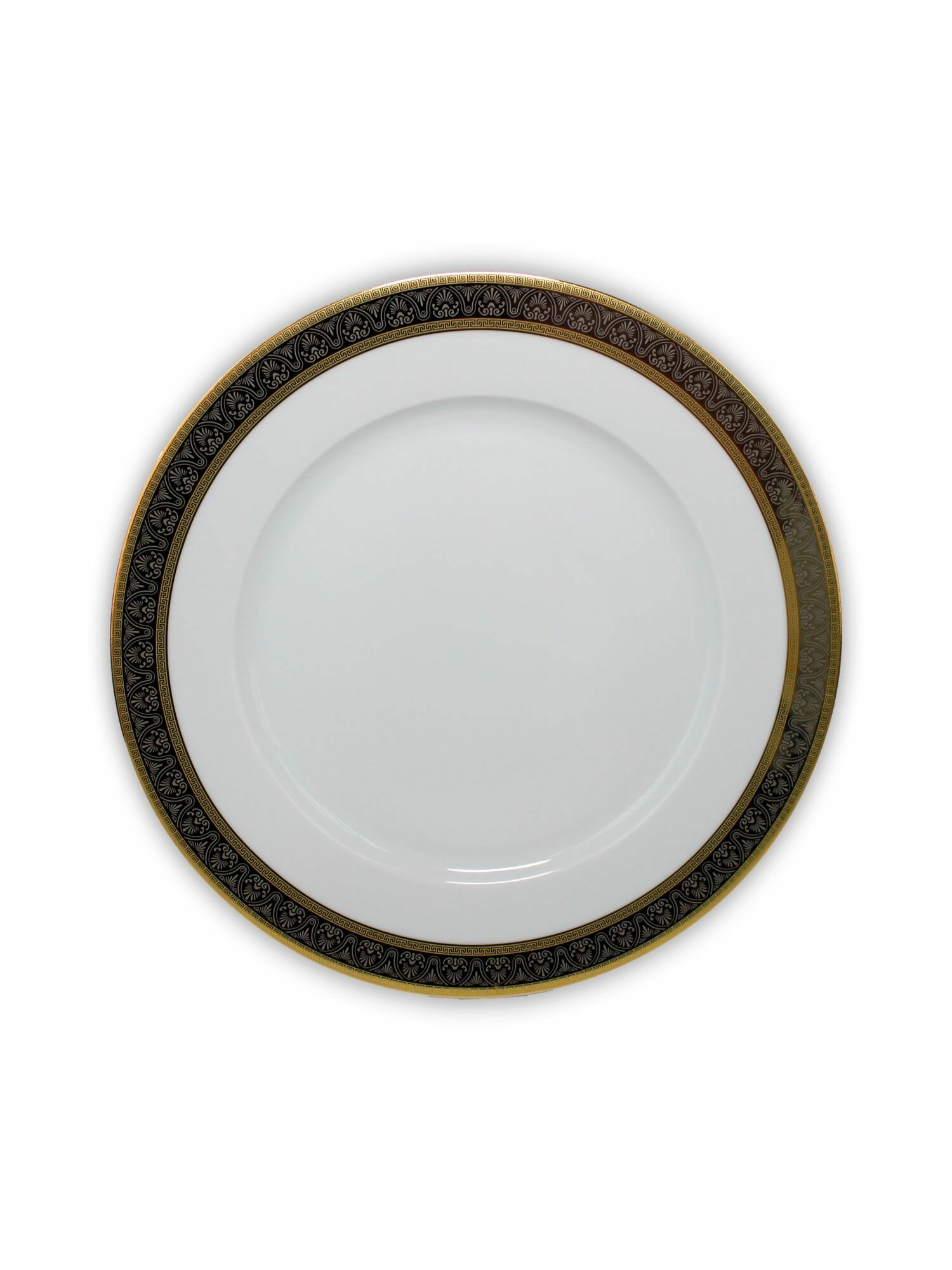 Блюдо мелкое 30 см, "Opal", "Широкий кант, платина золото"
