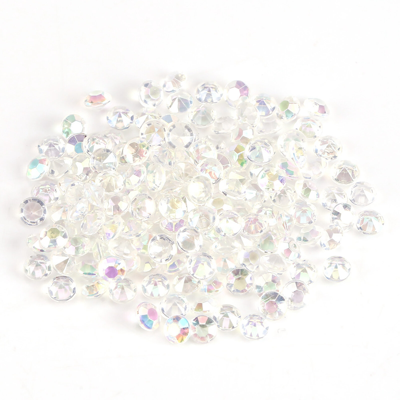 1000 шт./пакет, прозрачные акриловые бусины 4 мм, наполнитель для ваз, свадебный декор, аксессуары для рукоделия, разноцветные