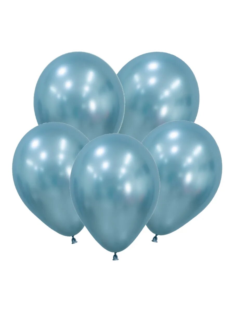 Арктический голубой, Шелк / Arctic Blue, латексный шар (5"/12,5 см ) 50 шт. / SEMPERTEX, Колумбия