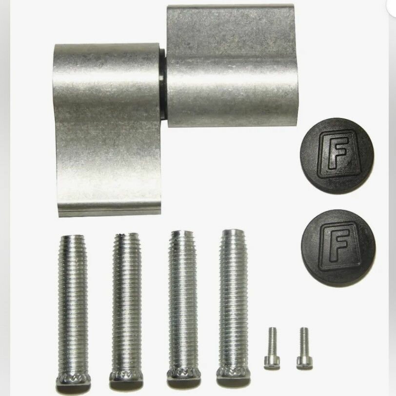 Петля подшипниковая, двухшарнирная, для "теплого алюминия", под покраску, на анкерах