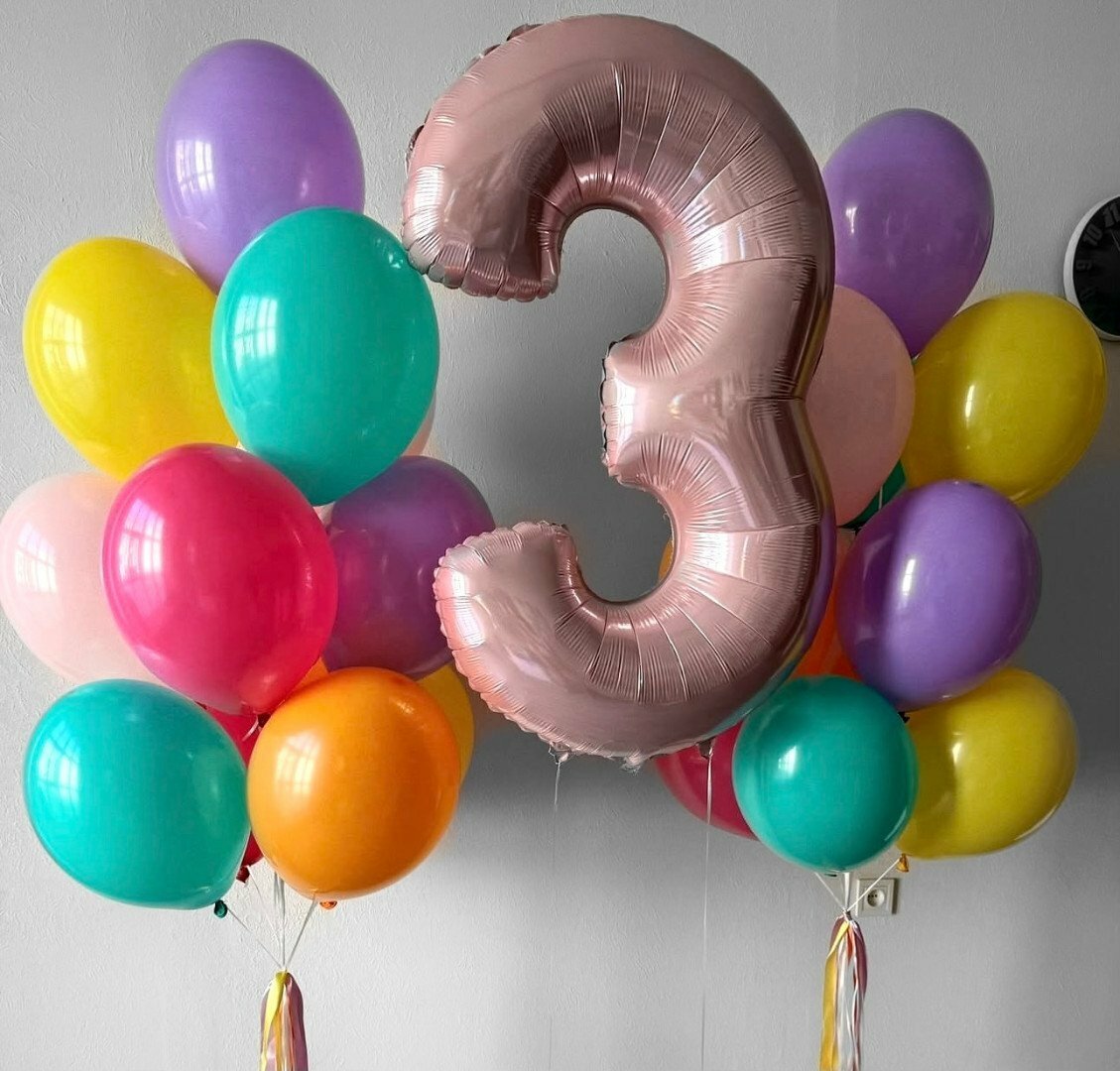 Набор воздушных шаров с гелием «Радуга радости»