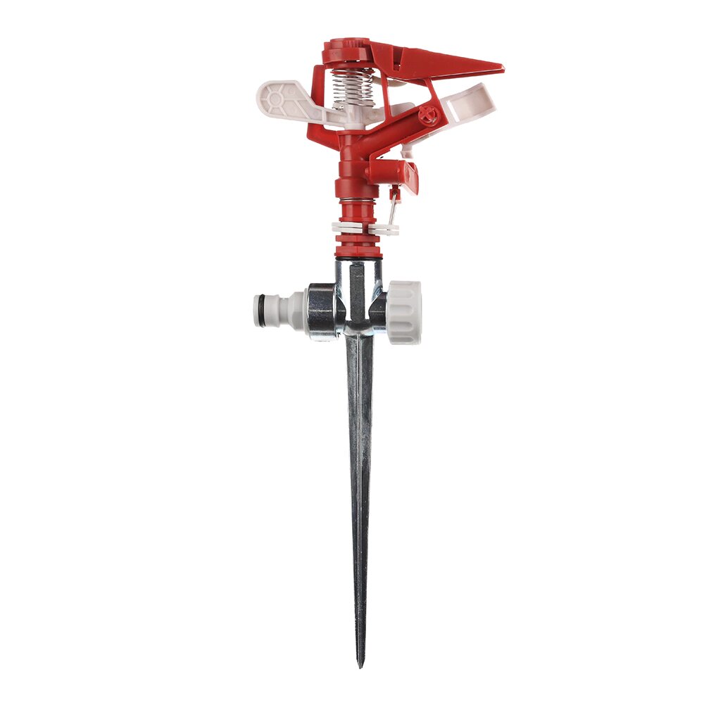 Ороситель DORN DY1023, импульсный, металлический, площадь полива 530 м², серебристый