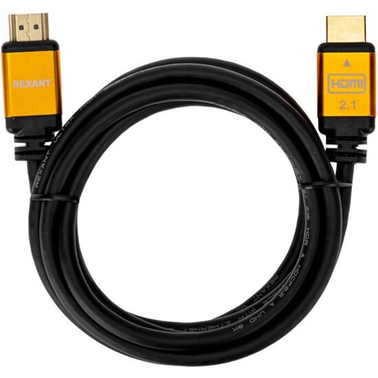 Кабель Rexant HDMI-HDMI 2.1, серия Gold, 3 метра, высокоскоростной 48 Гб/сек (8K, 4K, FHD, 3D)