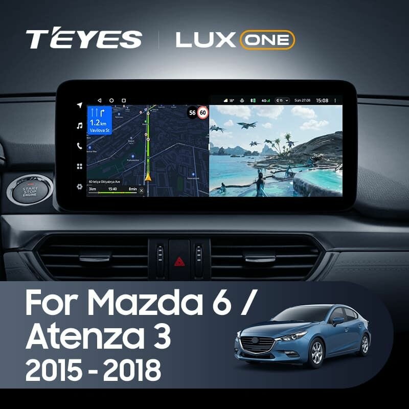 Штатная магнитола Teyes LUX ONE 360 6/128 Mazda 6 GJ GL (2015-2018) Тип-А