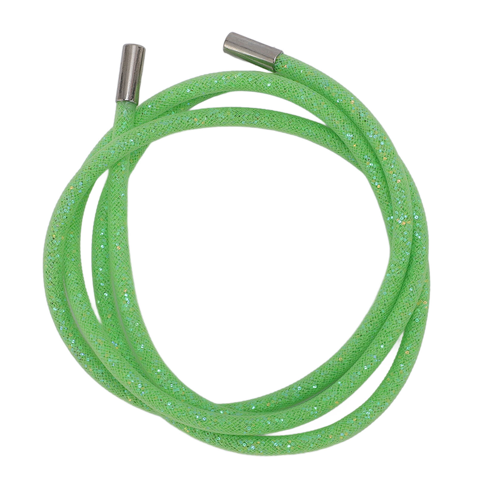 Блестящая трубка-шнурок, универсальный шнурок с пайетками для толстовок, спортивных штанов, свадебного наряда, зеленая сетка с пайетками.