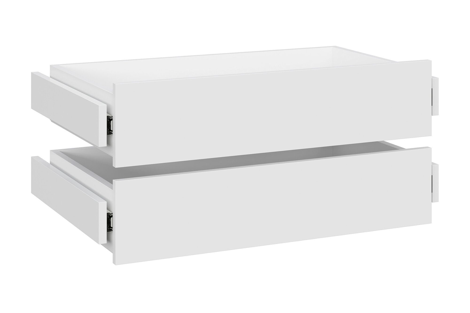 Ящик выдвижной для шкафа Нонтон Тивина 160 / 120 / 80, 2 шт, белый шагрень, 76.8 см