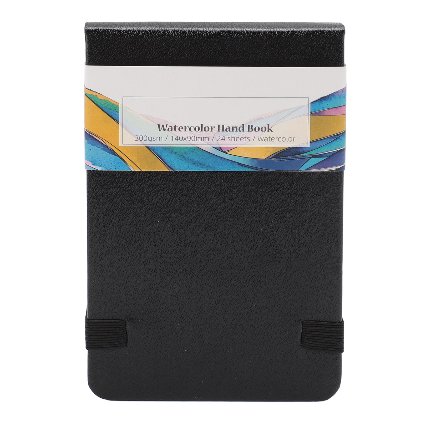 Акварельный журнал, 24 листа, плотная бумага 300 г/м², обложка из искусственной кожи, портативный карманный скетчбук для путешествий и отдыха на природе SA‑DQ22006