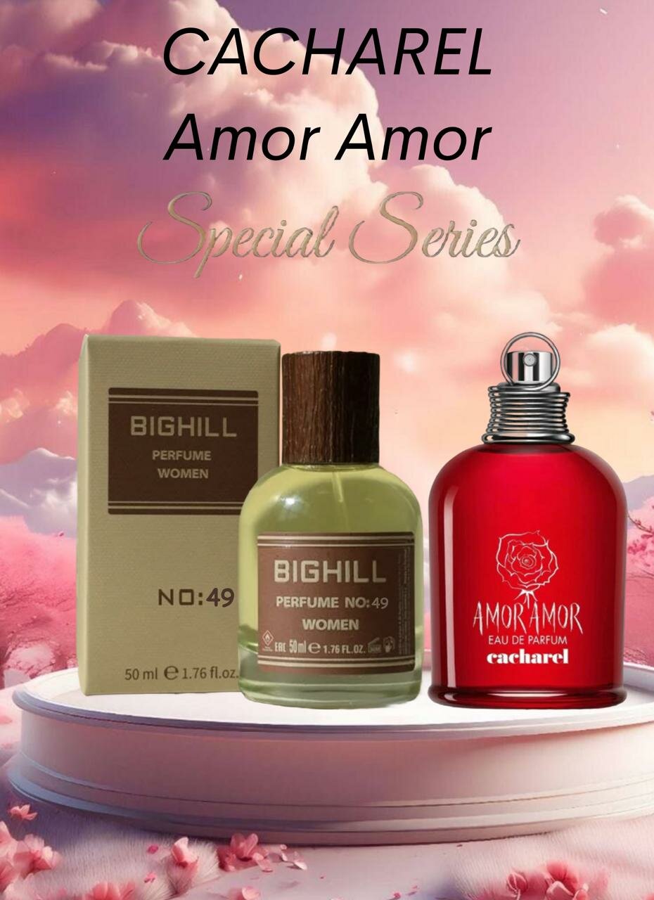 EYFEL Селективный парфюм серии Bighill WOMEN NO:49 Amor Amor, цветочные фруктовые, 50мл