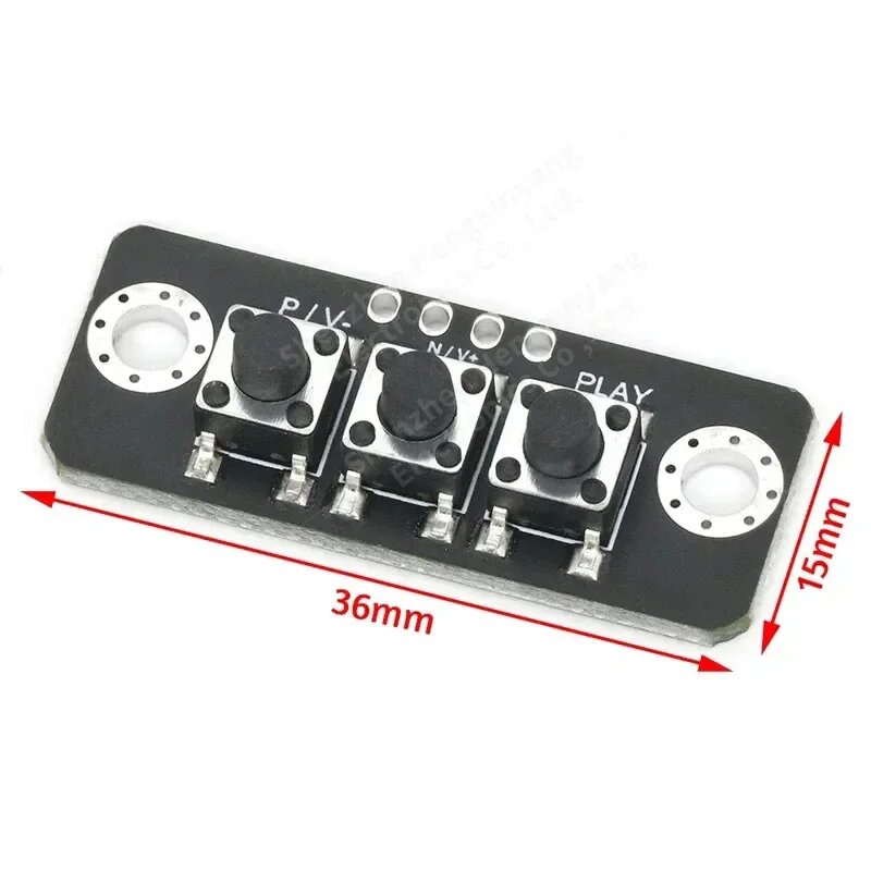 Независимый модуль кнопок MCU 3/4/5 бит 3 button