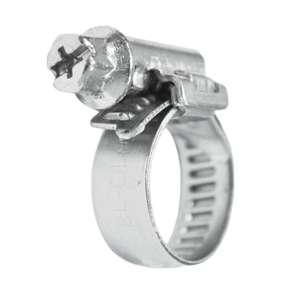 Хомут червячный под отвертку Xom-10-18/9 для высокой герметичности соединения, Арт. 8036