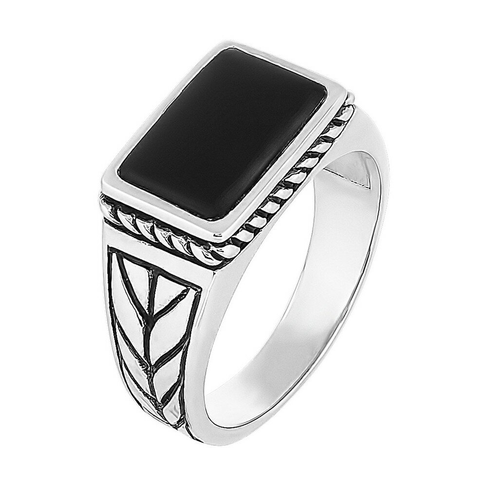 Кольцо, серебро, 925 проба, яшма