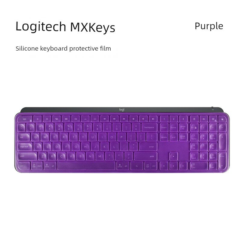 Logitech MX Keys Bluetooth Dual-mode Силиконовая накладка для клавиатуры для Mac - Переливчато-фиолетовая Защитная