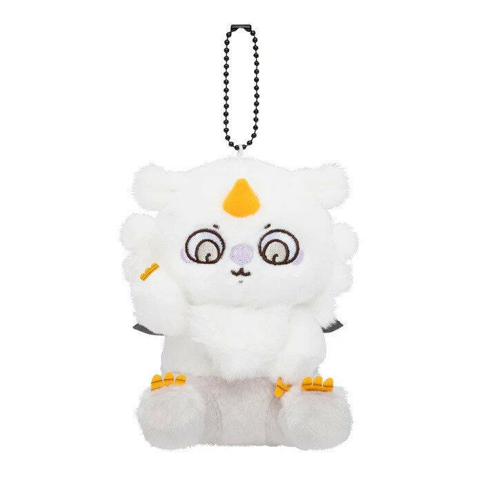 Ключница с плюшевым гоблином с милым дизайном и ультратонкой короткой шерстью для фанатов белый