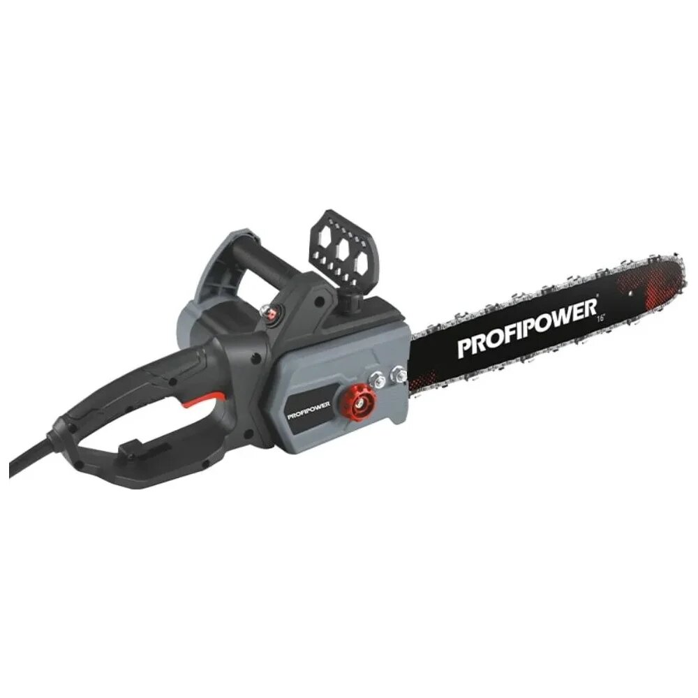 Сетевая цепная пила Profipower ACDC EC-2200, 16", 2200 Вт, с механической подачей масла T0030, представляет