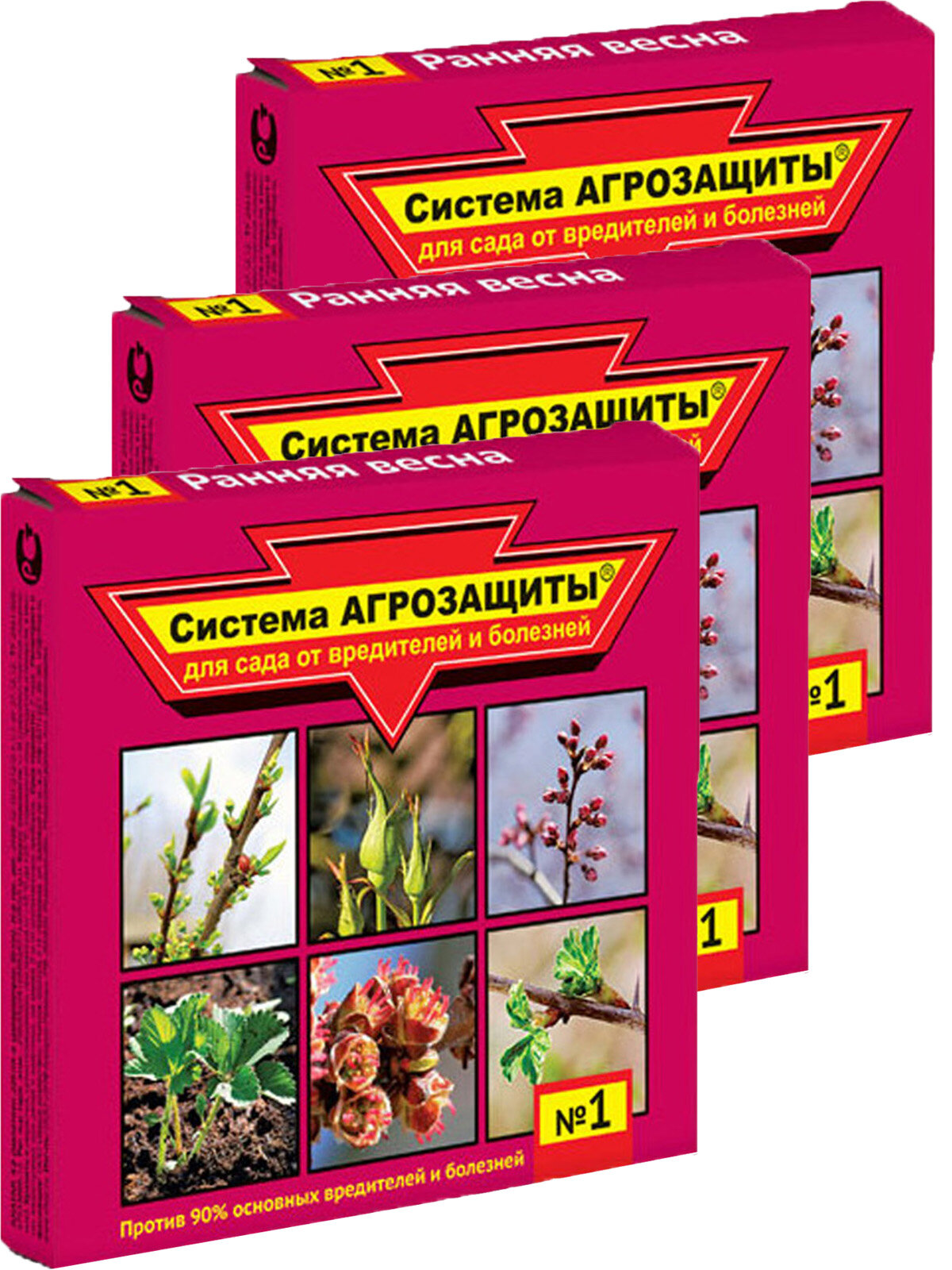 Система Агрозащиты №1 "Ранняя весна" для защиты от вредителей и болезней, 3 набора