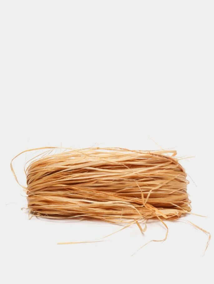 Мочалка банная, из лыка липы, светло-коричневая, натуральная, 1 шт